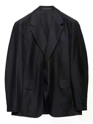 Prada Single-breasted Cotton And Silk Jacket - Blue