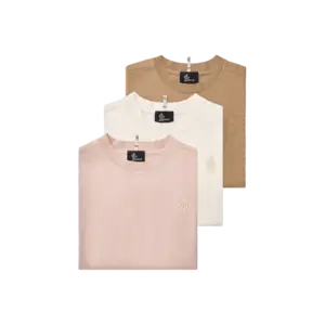 Moncler Cotton Blend T-shirts Pack Of Three - Multicolour