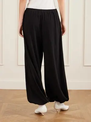 THE ROW Fiamma Cotton, Cashmere And Silk-blend Balloon Pants