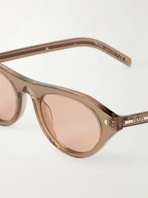 Prada D-frame Acetate Sunglasses - Neutrals
