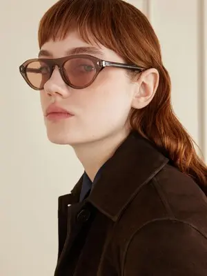 Prada D-frame Acetate Sunglasses - Neutrals