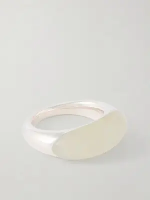 Lié Studio Beatrice Ring With Serpentine Stone - Silver