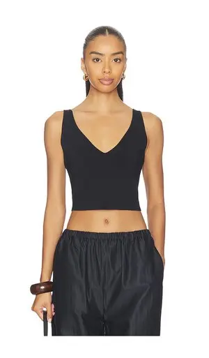 A.L.C. Ani Cropped Top - Black