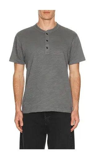 Rag & Bone Classic Flame Henley In . Also - Grey