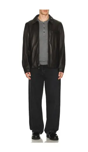 Rag & Bone Classic Flame Henley In . Also - Grey