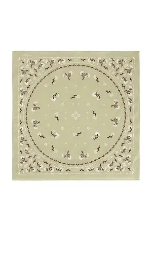 Rag & Bone Floral Western Bandana - Sage