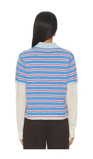 Guest In Residence Layered Stripe Rugby In . Also - Blue