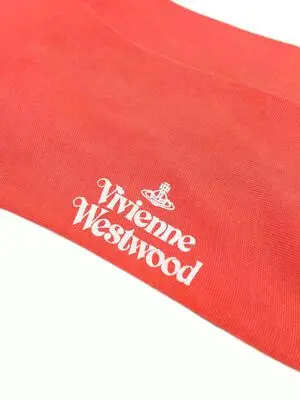 VIVIENNE WESTWOOD Orb Embroidered Socks - Red