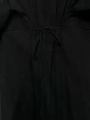 RUOHAN Maxi Dress With Drawstring Long Sleeves