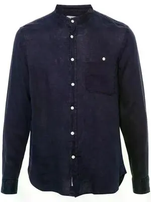 Woolrich Long-sleeve Linen Shirt - Blue