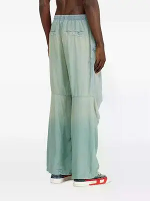 DIESEL® D-pari Logo Detail Wide Leg Trousers