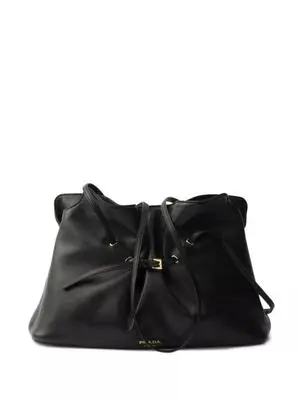Prada Large Nappa Leather Tote Bag - Black