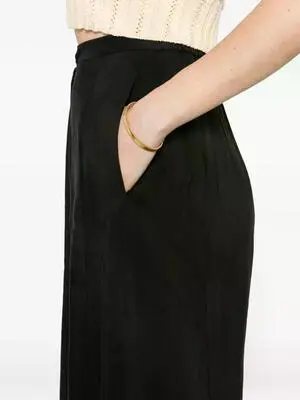 FORTE_FORTE Button Detail Wide Leg Pleated Trousers