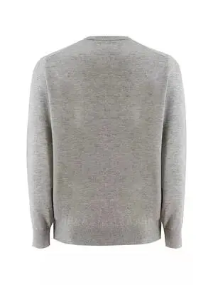 MC2 SAINT BARTH Embroidered Crew-neck Sweater - Grey