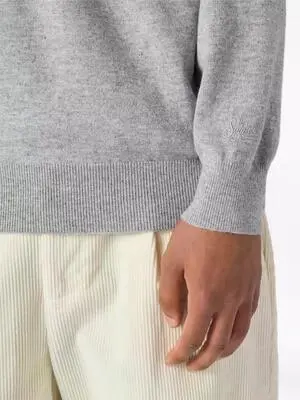 MC2 SAINT BARTH Embroidered Crew-neck Sweater - Grey