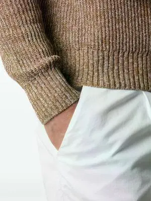 Brooks Brothers V-neck Mouliné Sweater