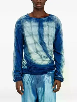 DIESEL® T-anton Check-pattern T-shirt