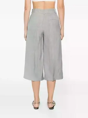 FORTE_FORTE Lagoon Wide-leg Cropped Trousers - Grey