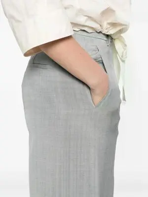 FORTE_FORTE Lagoon Wide-leg Cropped Trousers - Grey