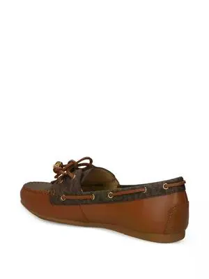 Michael Kors Fallon Monogram Tie Loafers