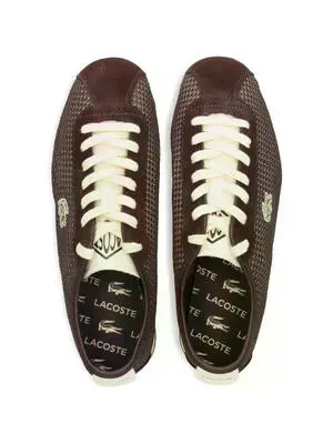 Lacoste Suede Logo Lace-up Sneakers - Brown