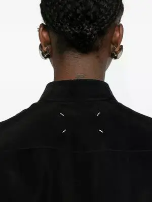 MAISON MARGIELA Frayed Hem Short Sleeve Shirt