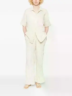 GONGDID DESIGN Crinkled Textured Shirt