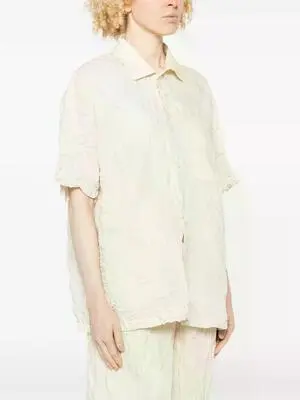 GONGDID DESIGN Crinkled Textured Shirt