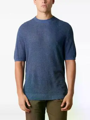 Brooks Brothers Crew-neck Knitted T-shirt - Blue