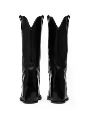 MAISON MARGIELA Heel-less Western Boots - Black