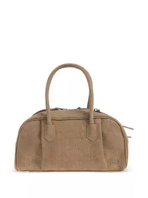 GESTUZ Crocodile-effect Tote Bag - Neutrals