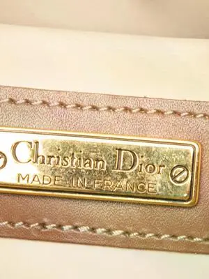 Dior Honeycomb Coated Canvas Pouch