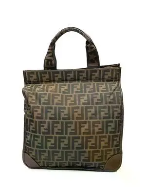 Fendi Zucca Canvas Shopping Tote Bag