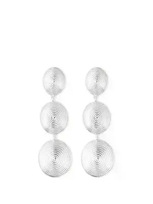 Lié Studio Ruby Drop Earrings - Silver