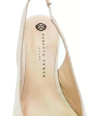 Roberto Festa Arienne Canvas Slingback Sandals