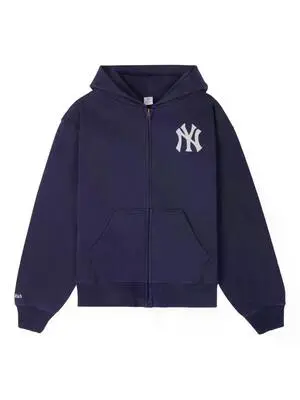 Sporty & Rich Yankees Serif Zip-up Hoodie