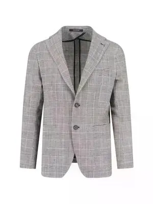 Tagliatore Checked Blazer - Grey