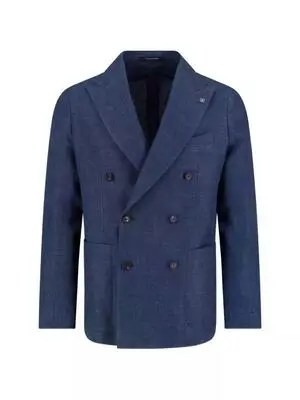 Tagliatore Double-breasted Blazer - Blue