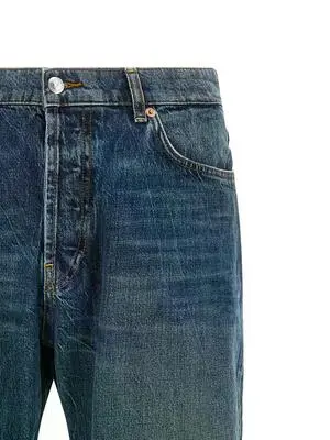 DEPARTMENT 5 Stone-washed Straight Leg Jeans With Contrast Stitching