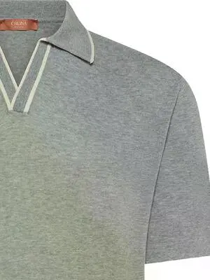 CRUNA V-neck Trim T-shirt - Grey