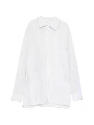 SETCHU Creased Striped Shirt