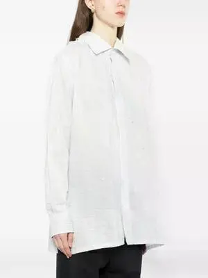 SETCHU Creased Striped Shirt