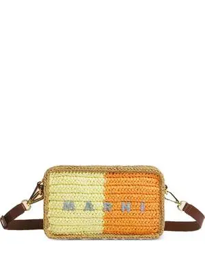 Marni Woven Camera Bag - Brown