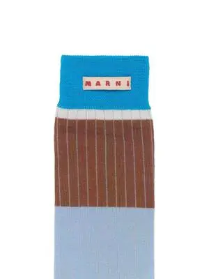 Marni Cotton Socks With Logo Label