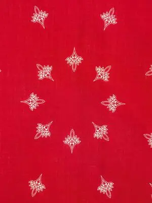 Destin Judy Patterned Scarf Red