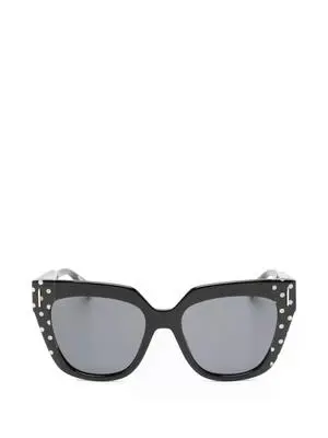 Moschino Polka Dot Cat-eye Sunglasses - Black