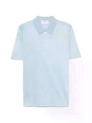 GRAN SASSO Half-zip Polo Shirt - Blue