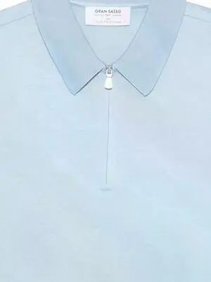 GRAN SASSO Half-zip Polo Shirt - Blue
