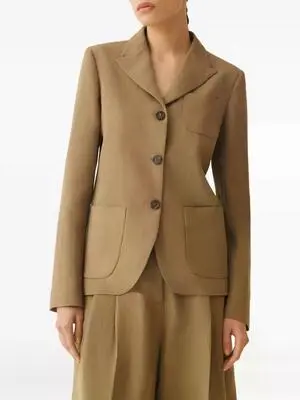 Fabiana Filippi Button Front Jacket - Neutrals