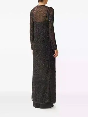 Fabiana Filippi Tie-neck Sequin Cardigan-coat